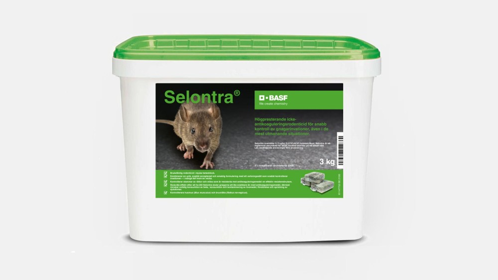 Selontra® - Rått- och mussfritt på ned till 7 dagar